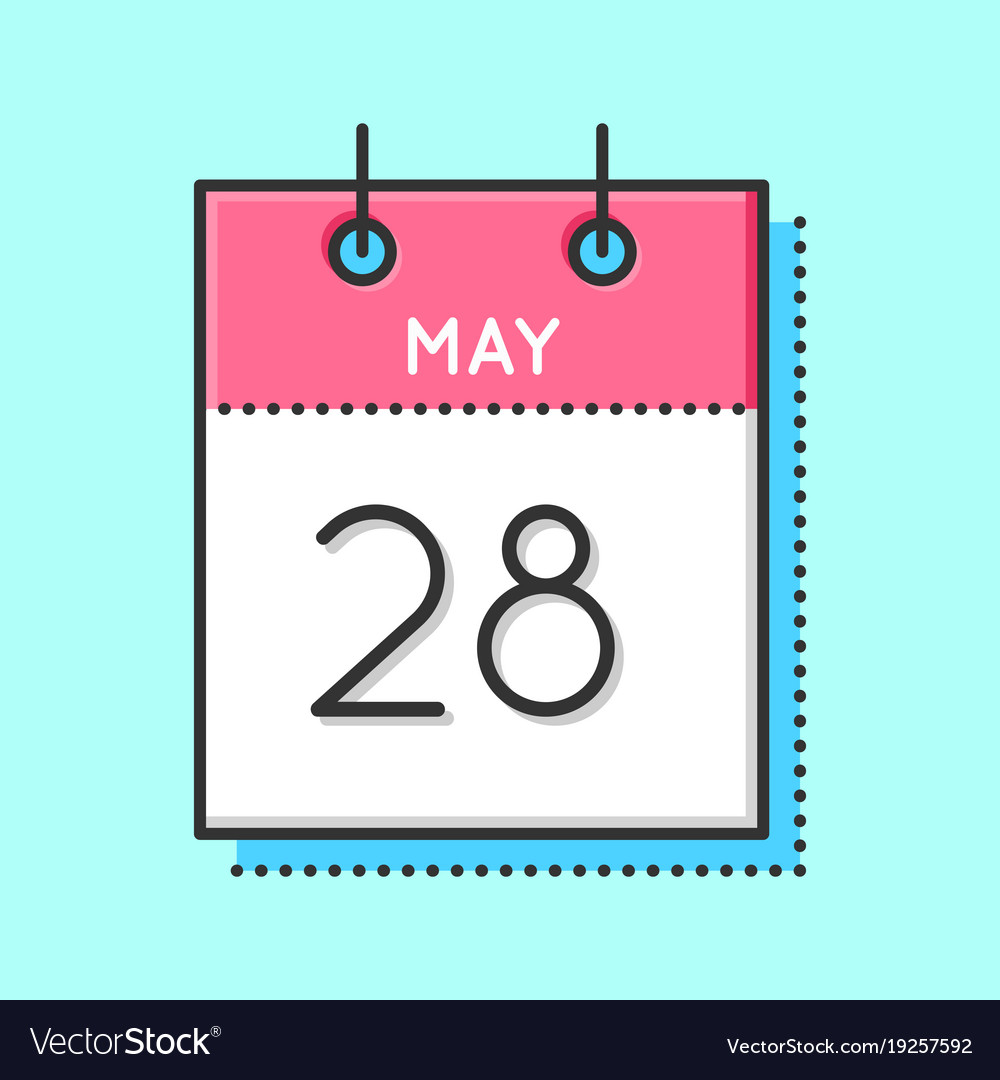May calendar icon Royalty Free Vector Image - VectorStock
