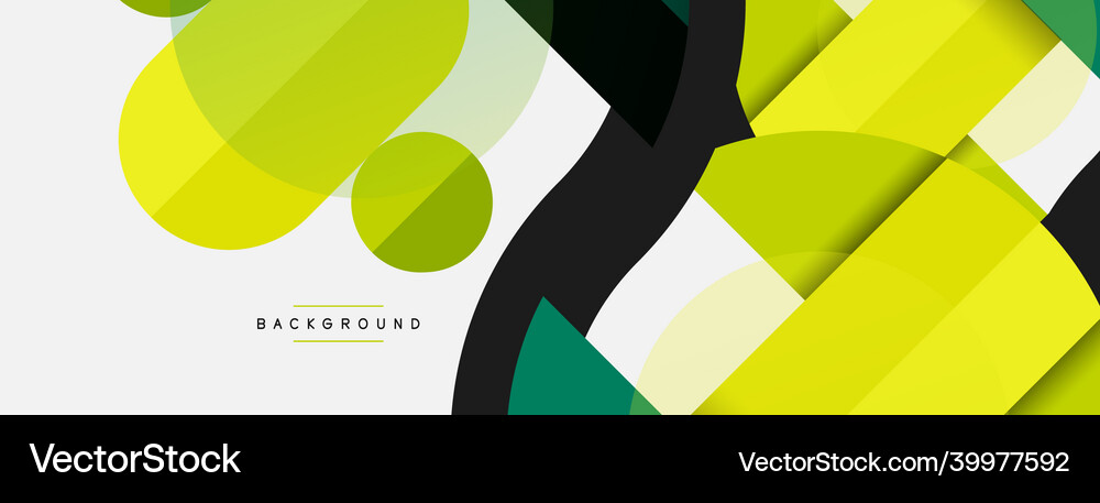 Round geometric shapes lines and circles Vector Image