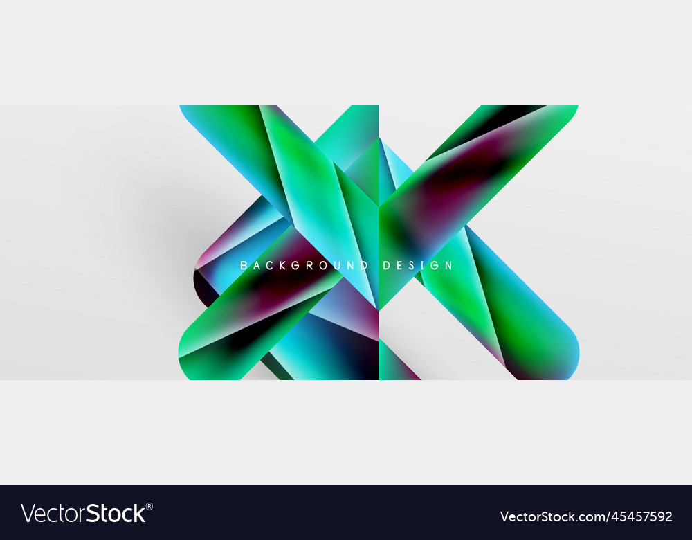 Triangle Fluid Color Gradient Abstract Background Vector Image