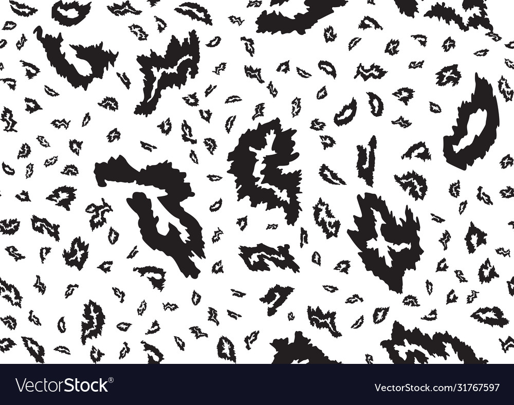 Abstract animal skin leopard seamless pattern Vector Image