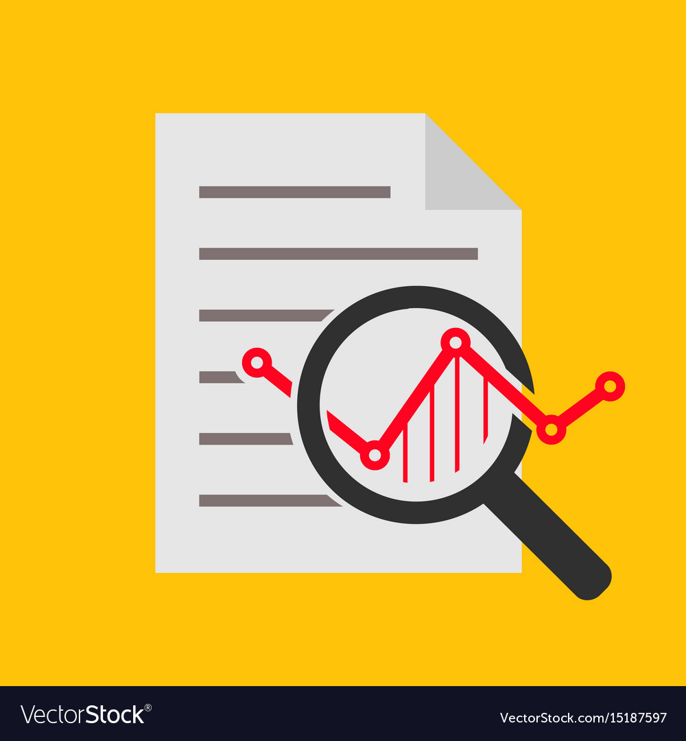 Analysis Line Icon Royalty Free Vector Image Vectorstock