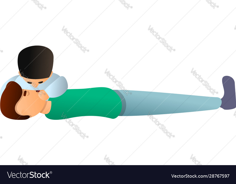 Artificial respiration icon cartoon style Vector Image Artificial respiration icon cartoon style Vector Image