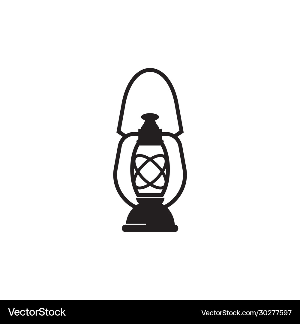 Lantern icon logo design template Royalty Free Vector Image