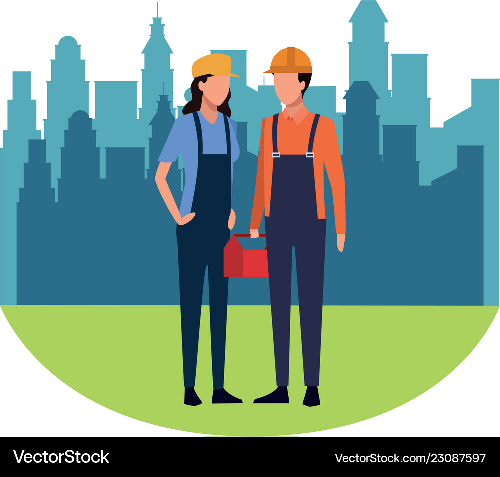 People job and occupation Royalty Free Vector Image