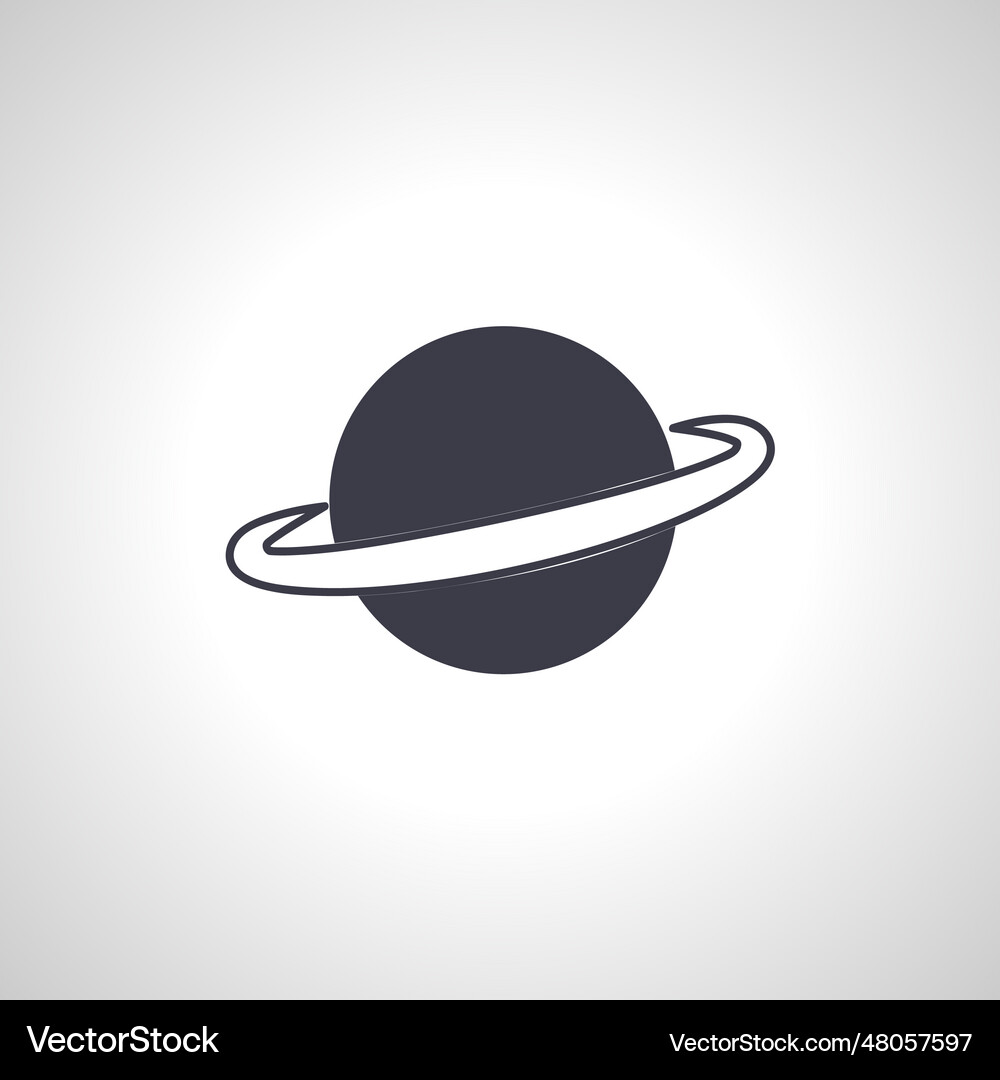 Saturn isolated icon saturn isolated icon Vector Image