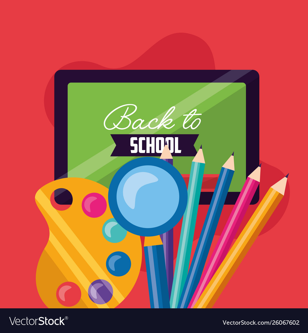 Back to school supplies Royalty Free Vector Image