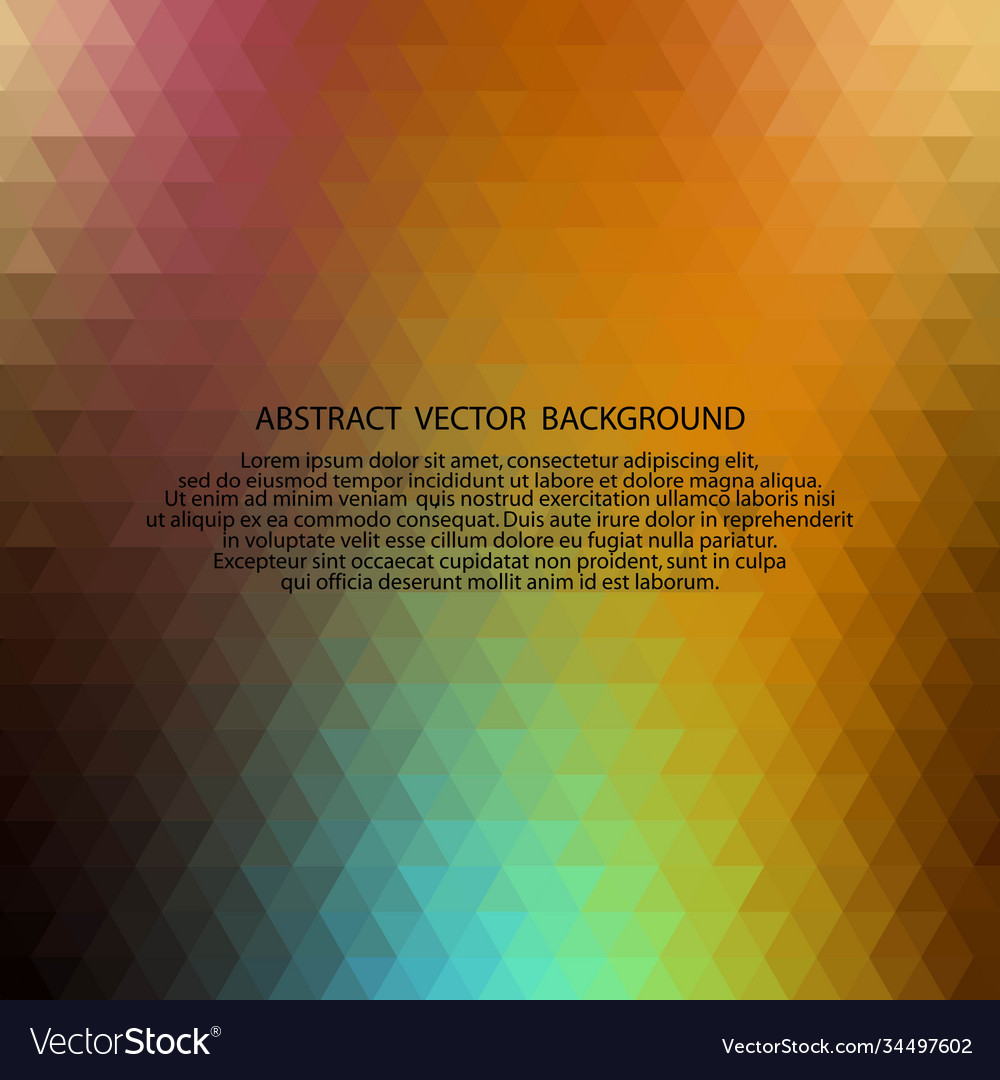 Colored triangular background layout Royalty Free Vector