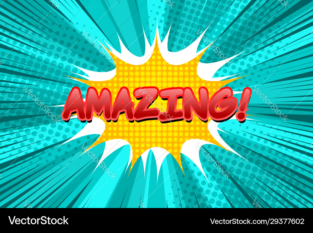 Comic light concept Royalty Free Vector Image - VectorStock