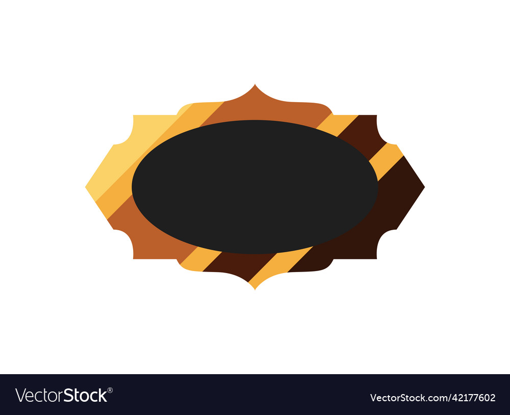 Flat elegant label design Royalty Free Vector Image