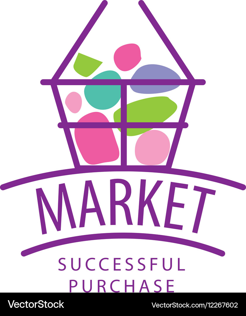 Logo market Royalty Free Vector Image - VectorStock