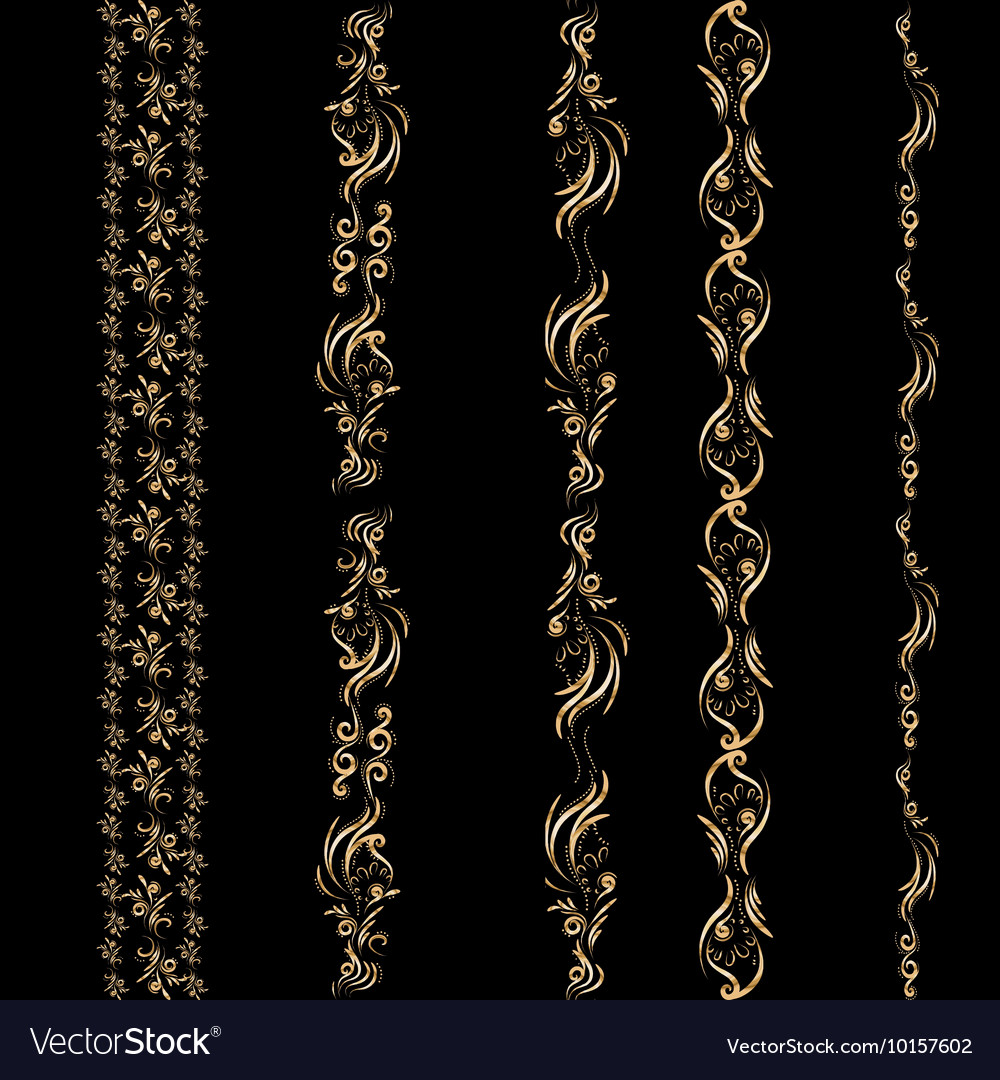 Seamless pattern of gold Royalty Free Vector Image