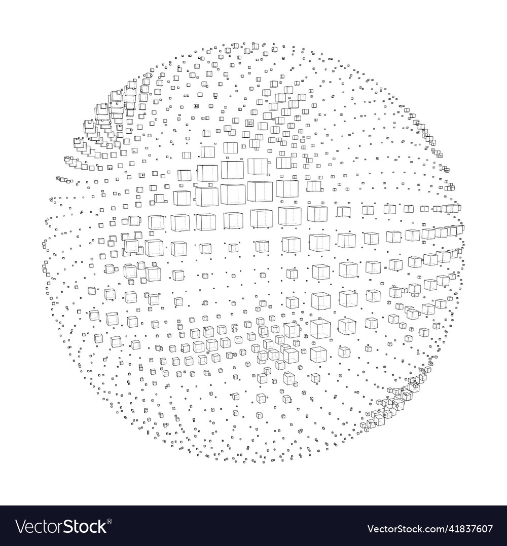 Abstract sphere background Royalty Free Vector Image