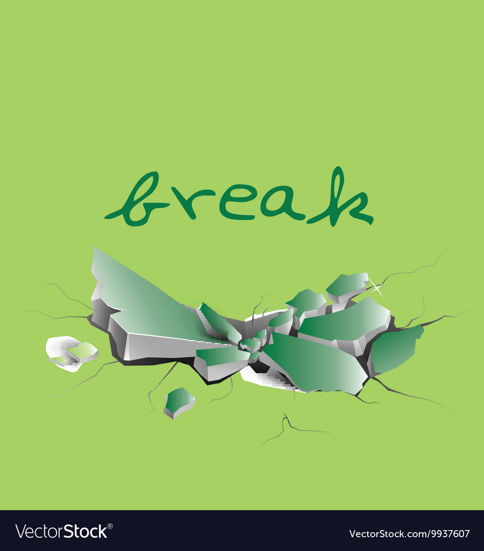 Break Royalty Free Vector Image - VectorStock