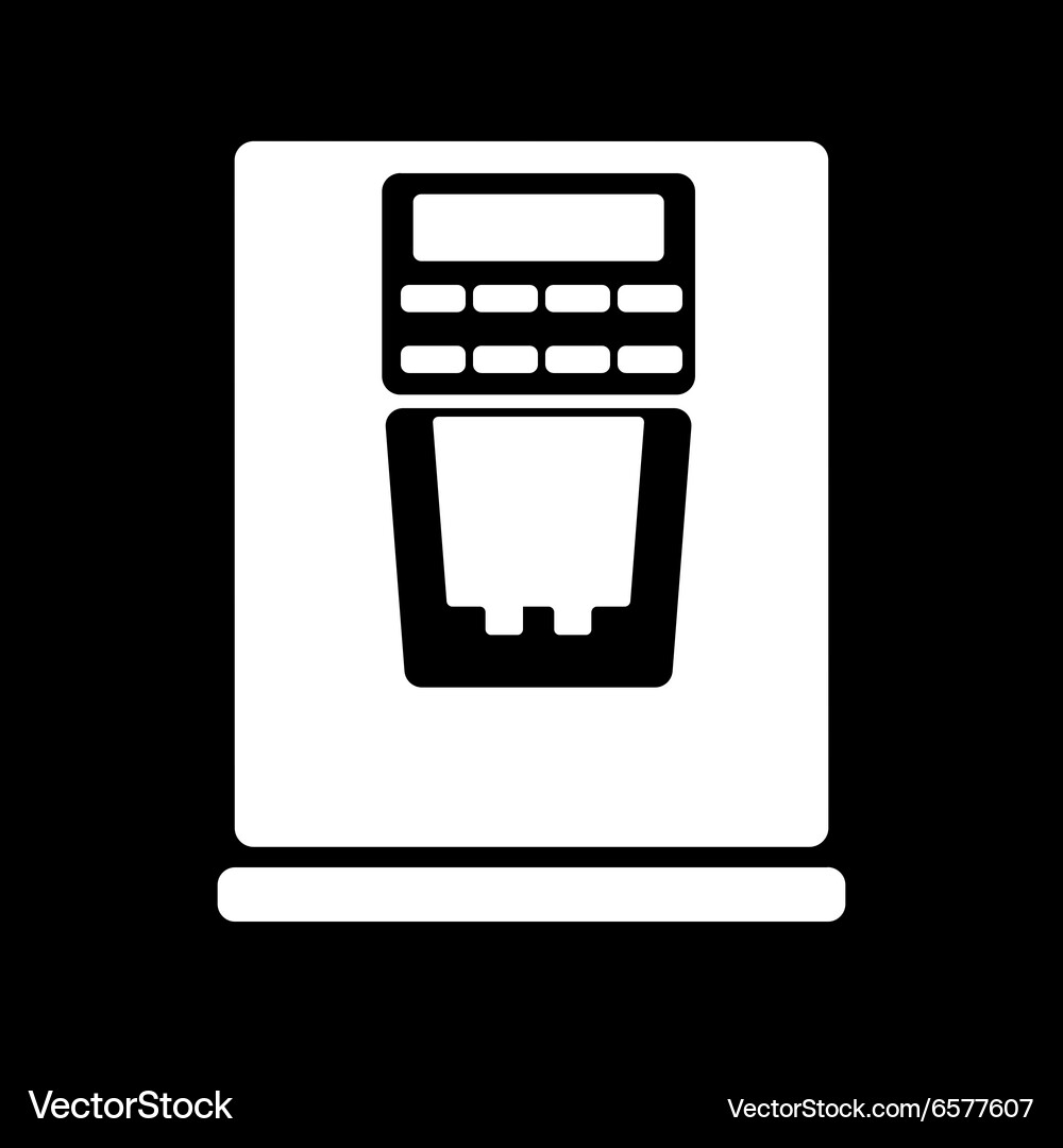 Coffee machine icon espresso and latte symbol Vector Image