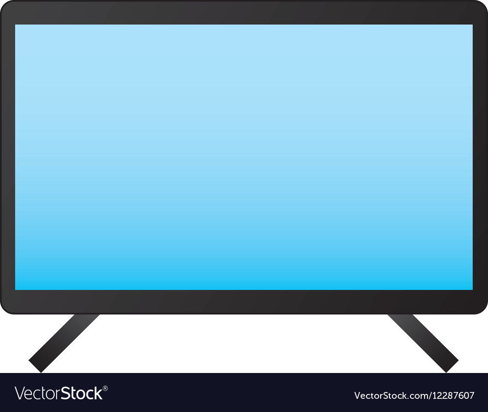 Computer desktop isolated icon Royalty Free Vector Image