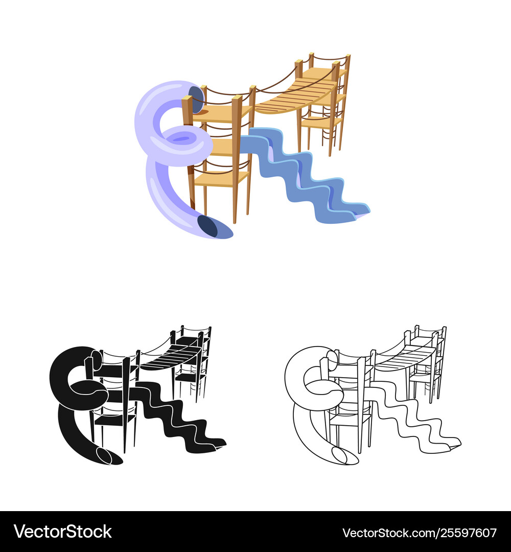 Design playground and play sign Royalty Free Vector Image