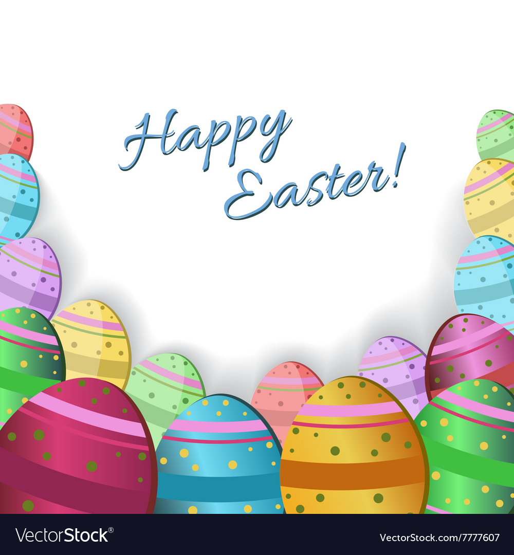 Easter eggs Royalty Free Vector Image - VectorStock