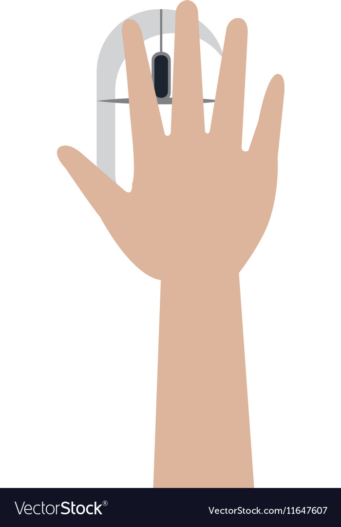 Mouse computer isolated icon Royalty Free Vector Image