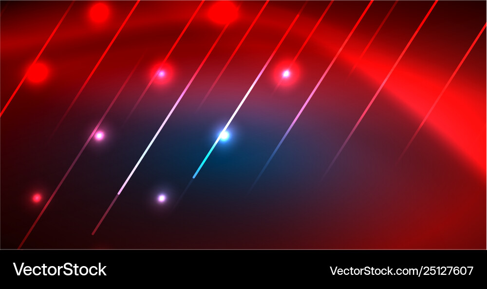 Neon glowing techno lines blue hi-tech futuristic Vector Image