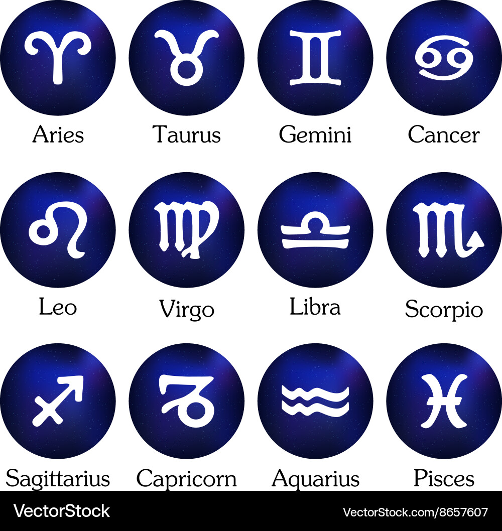 Star sign2 Royalty Free Vector Image - VectorStock