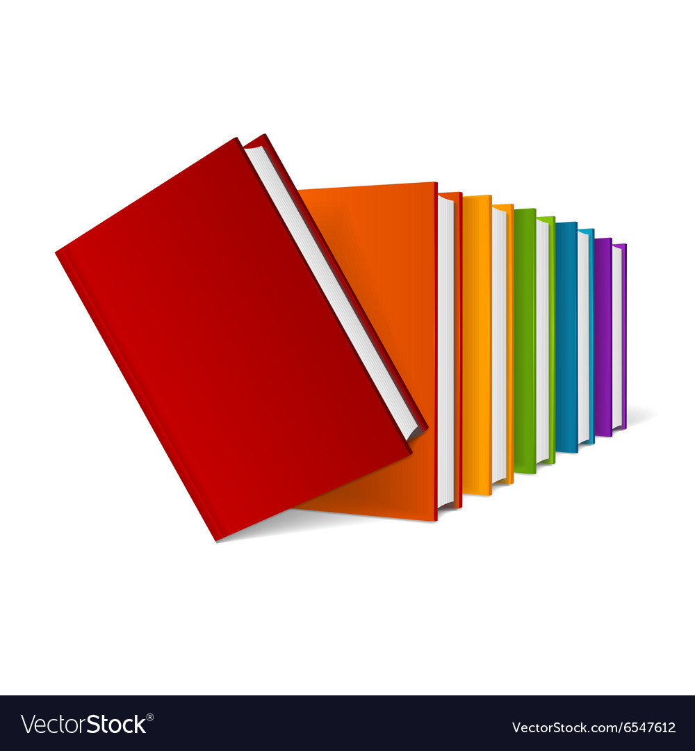 Book stack Royalty Free Vector Image - VectorStock