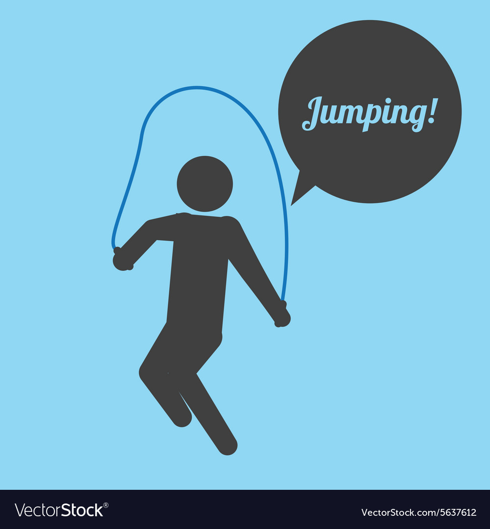 Jumping design Royalty Free Vector Image - VectorStock