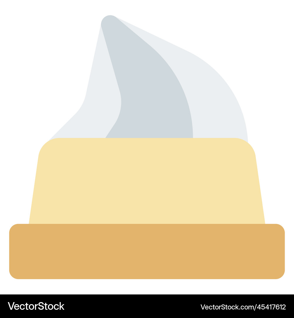 Rum baba a classic italian yeast cake Royalty Free Vector