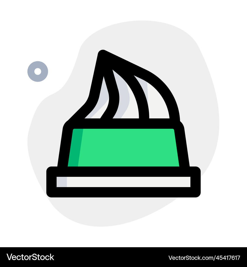 Rum baba a classic italian yeast cake Royalty Free Vector