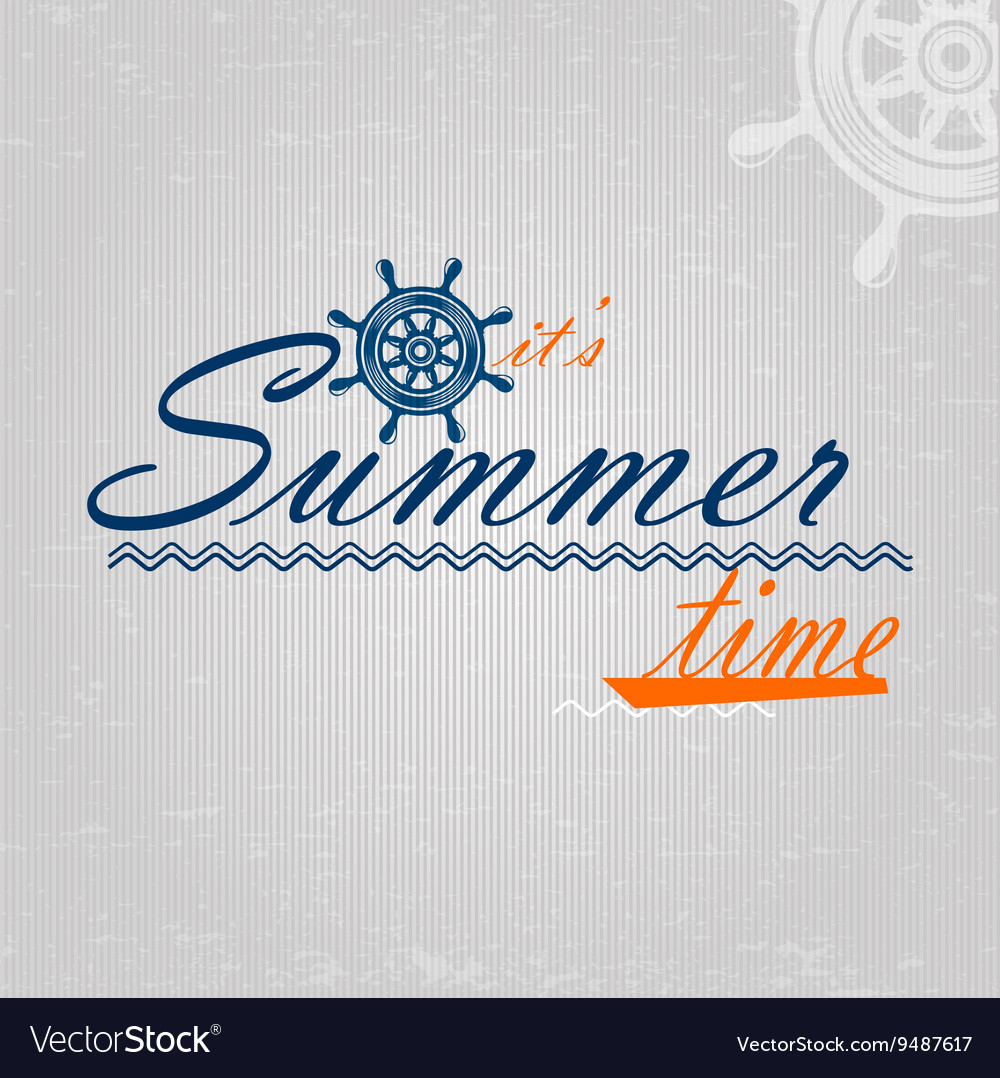 Summer time Royalty Free Vector Image - VectorStock