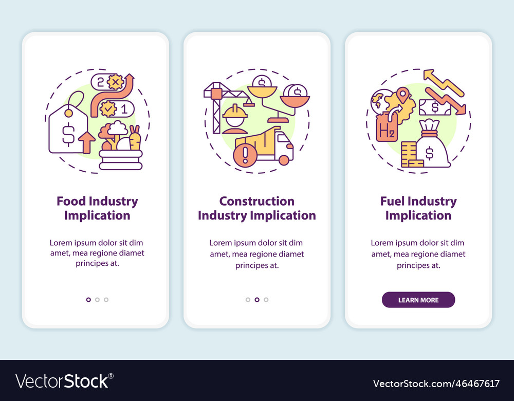 Supply Chain Disruption Implications Onboarding Vector Image