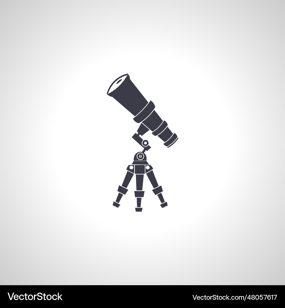 Telescope icon telescope isolated icon Royalty Free Vector