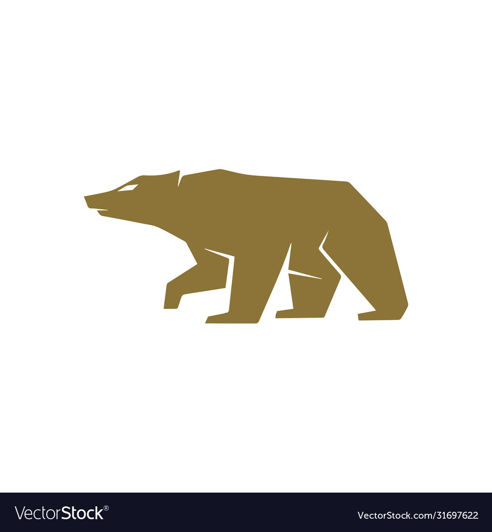 Bears logo template Royalty Free Vector Image - VectorStock