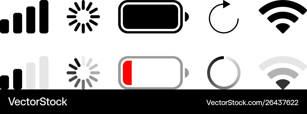 Charging and discharging Royalty Free Vector Image