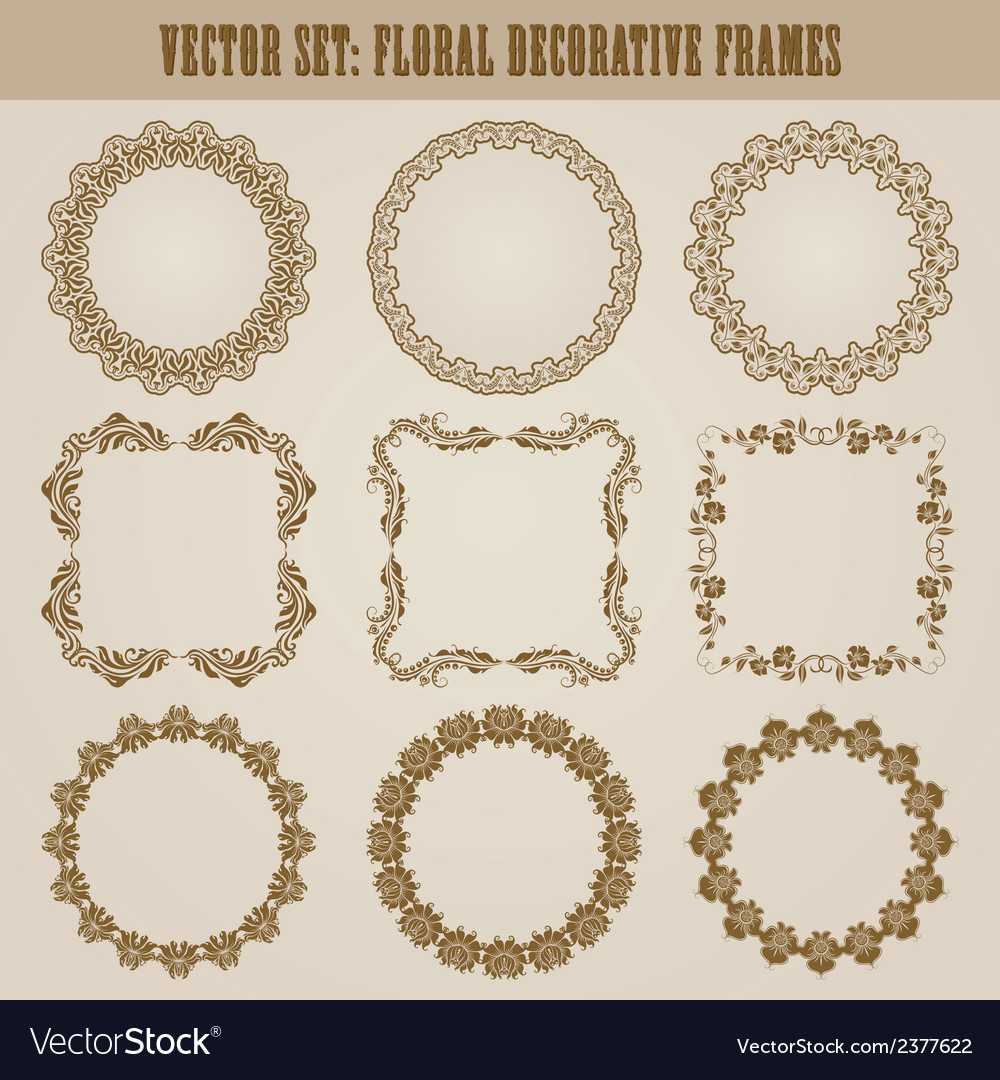 Decorative frame Royalty Free Vector Image - VectorStock