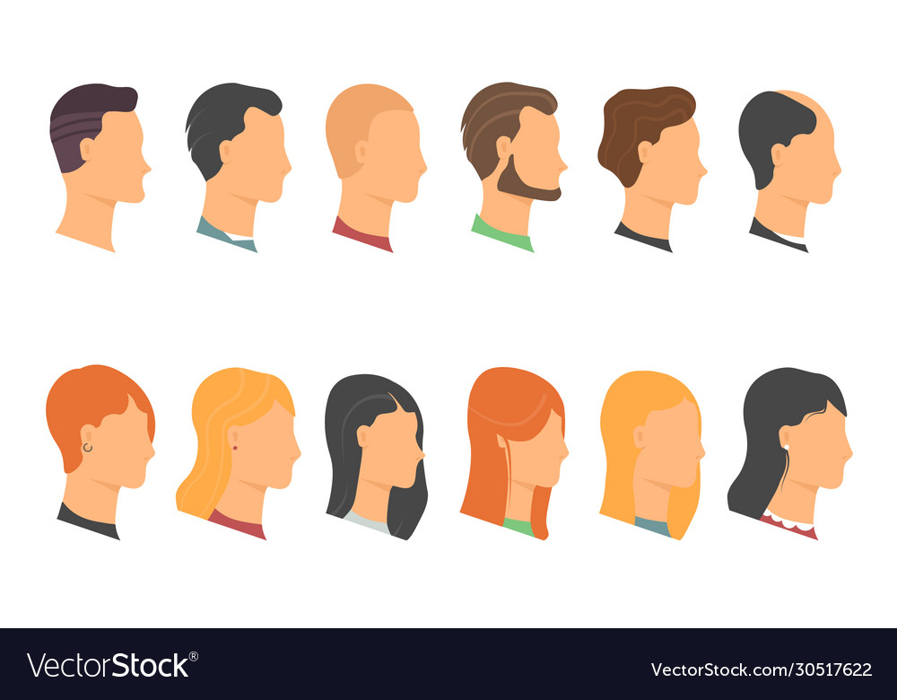 Different human face Royalty Free Vector Image