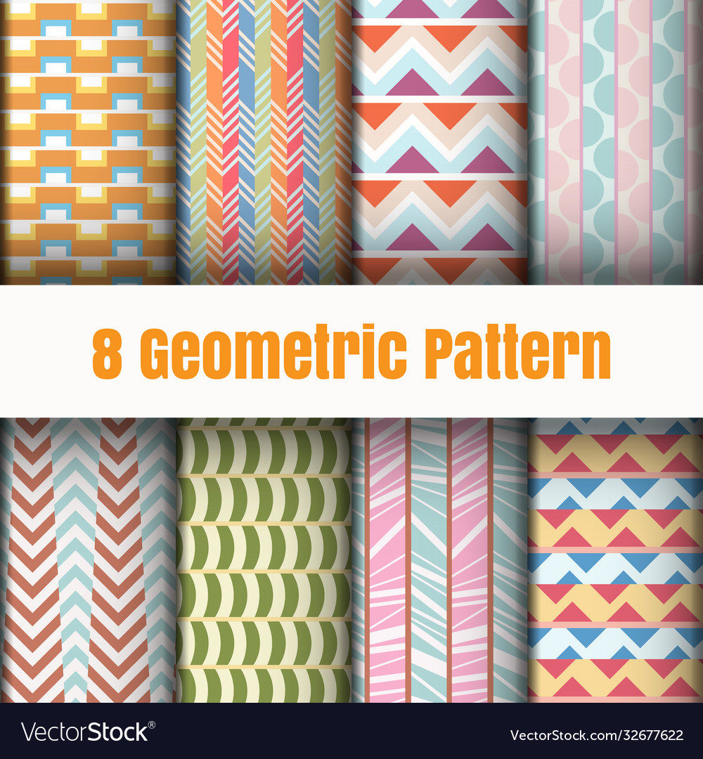 Geometric pattern wallpaper background surface Vector Image
