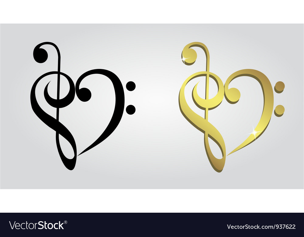 Bass Clef Heart