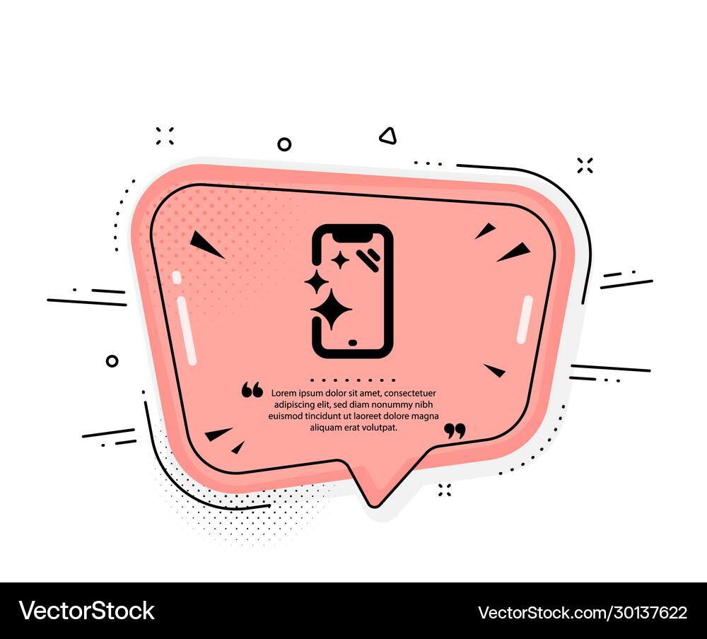 Smartphone clean screen icon phone sign mobile Vector Image