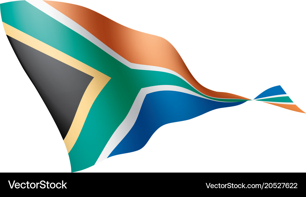 South africa flag Royalty Free Vector Image - VectorStock