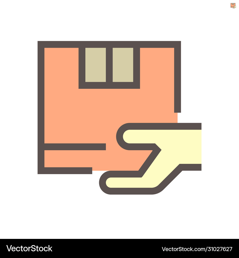 Delivery cargo box icon design for shopping Vector Image