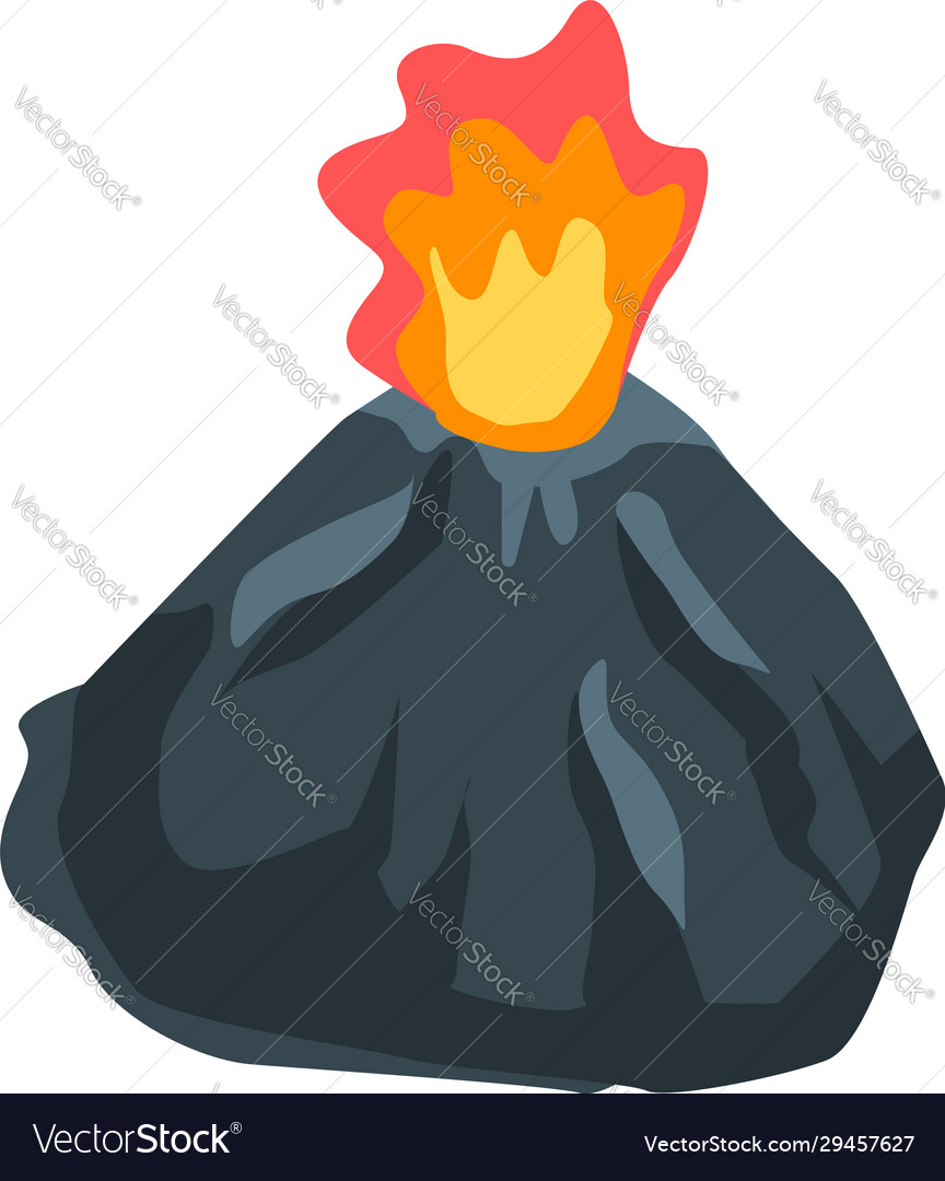 Exploding volcano icon isometric style Royalty Free Vector Exploding volcano icon isometric style Royalty Free Vector