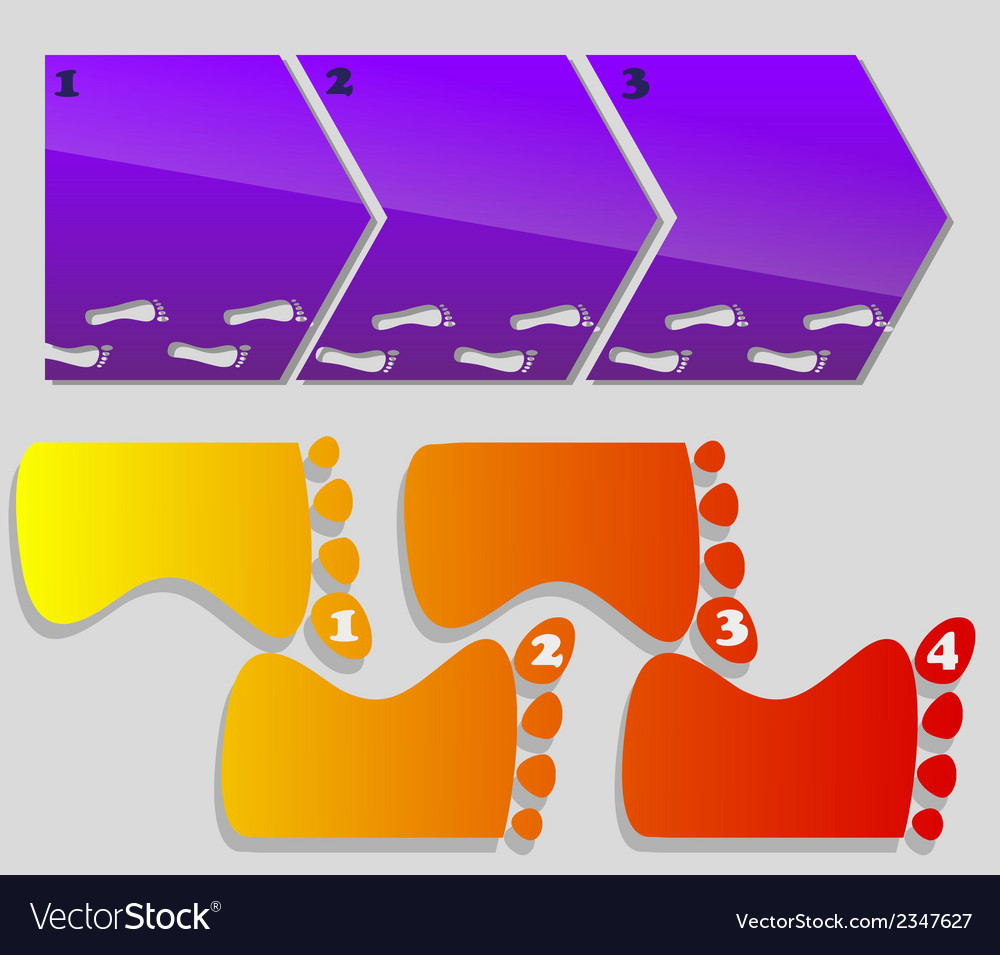 Horizontal vertical steps Royalty Free Vector Image