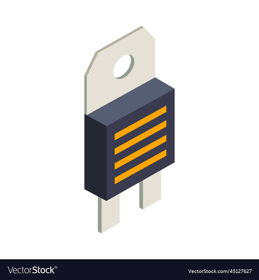 Semiconductor electronic chip composition Vector Image