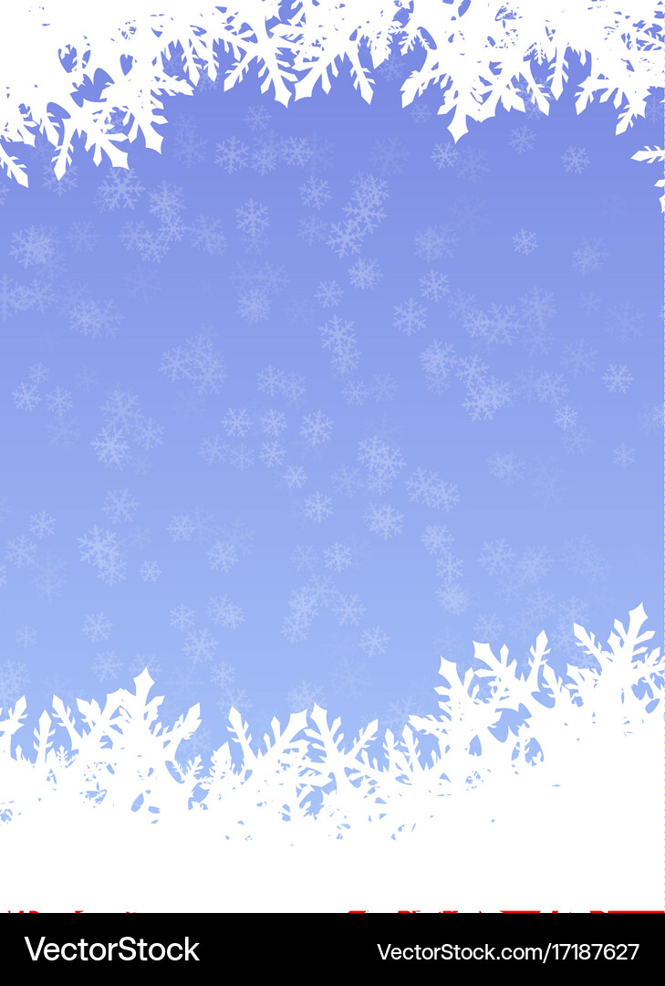 Snowflake background in cover paper design Vector Image