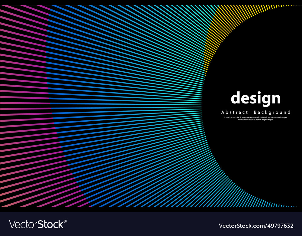 Abstract circle background gradient retro line Vector Image
