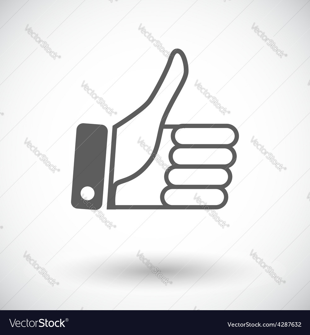 Like flat icon Royalty Free Vector Image - VectorStock