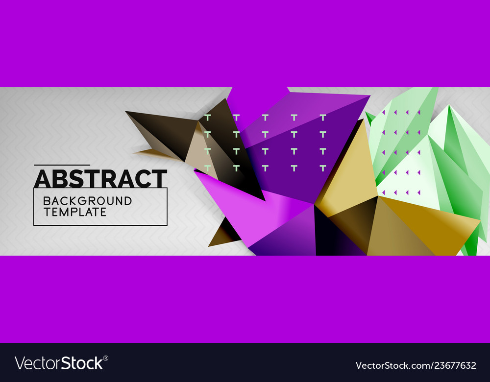 Triangles background techno template Royalty Free Vector