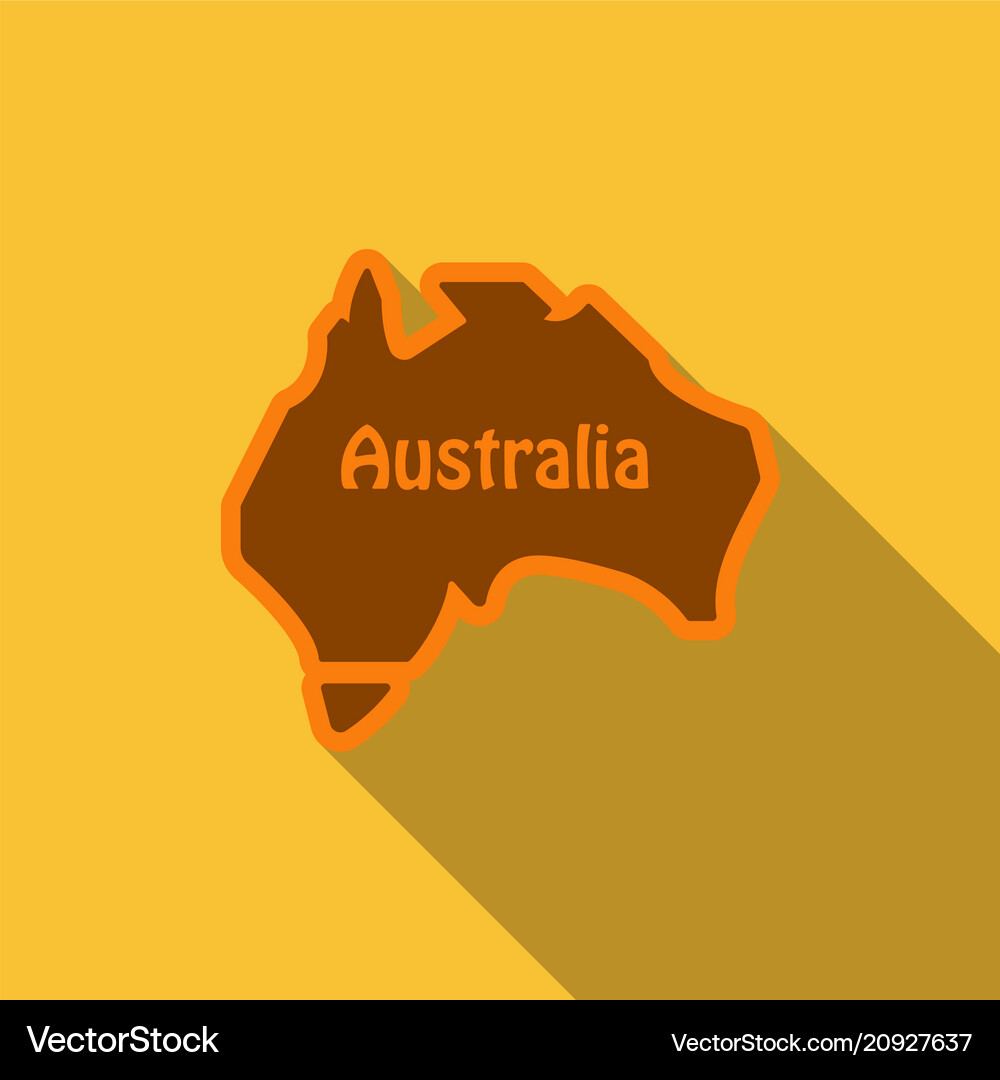Australia - highly detailed map of Royalty Free Vector Image