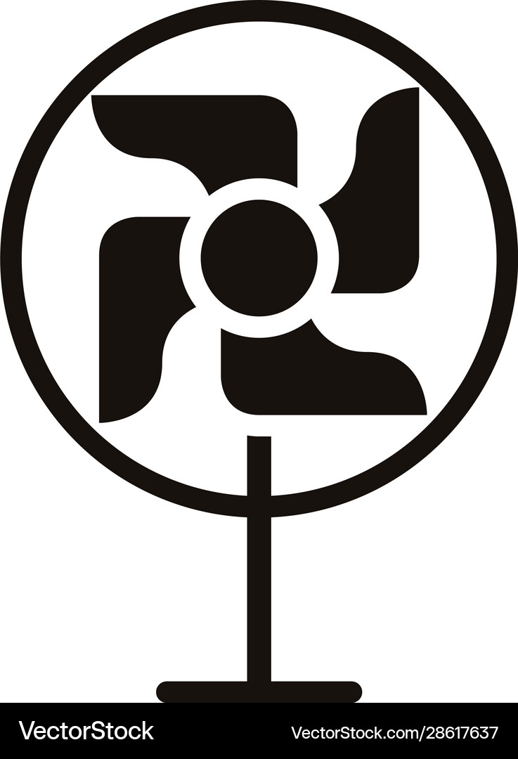 Fan home appliance isolated icon Royalty Free Vector Image