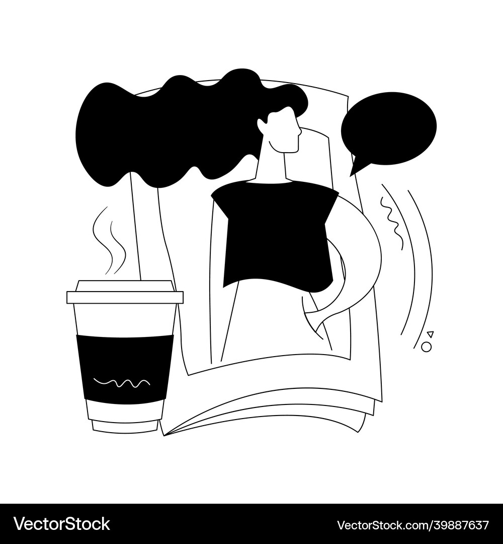 Magazine abstract concept Royalty Free Vector Image